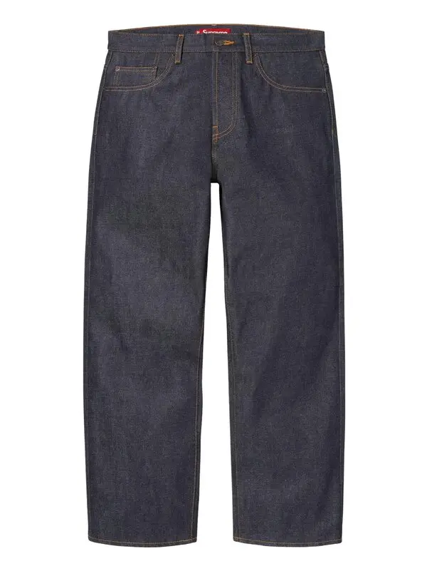 Supreme Rigid Loose Fit Selvedge Jeans - Blue