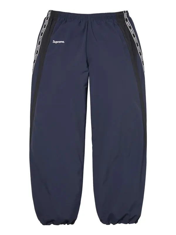 Supreme Logo Taping Track Pant - Blue