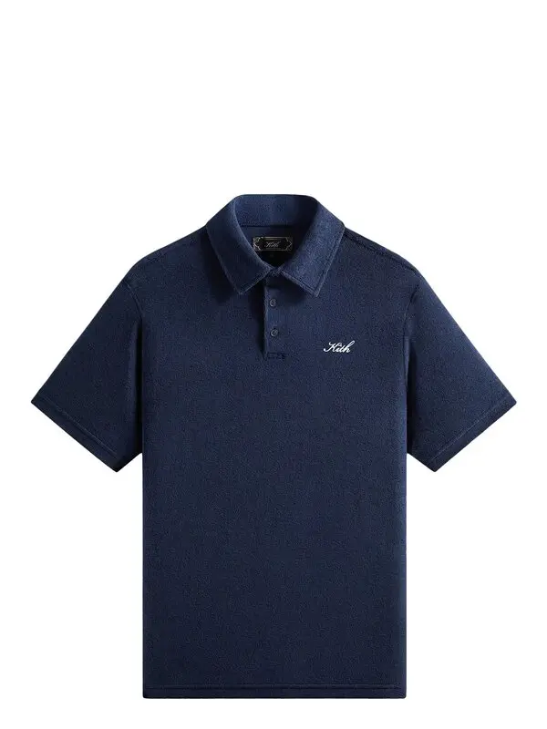 Kith Textured Towel Terry Heathrow Polo - Black