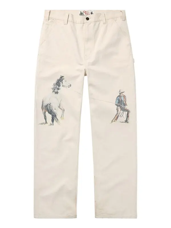 ONE OF THESE DAYS If Not For The Rest Of Time Painters Pant - Tan