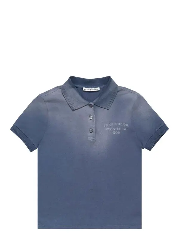 Acne Studios Sprayed Polo T-shirt - Blue