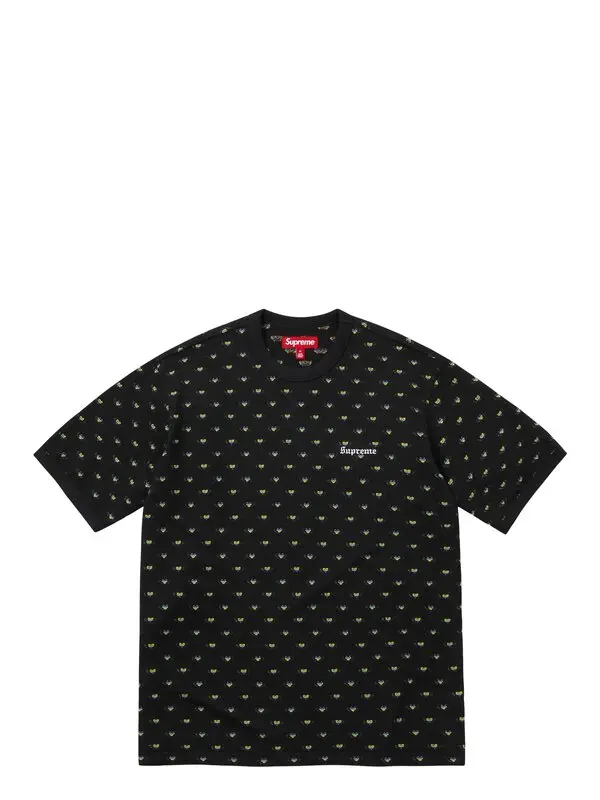 Supreme Hearts Intarsia Ringer Tee - Black