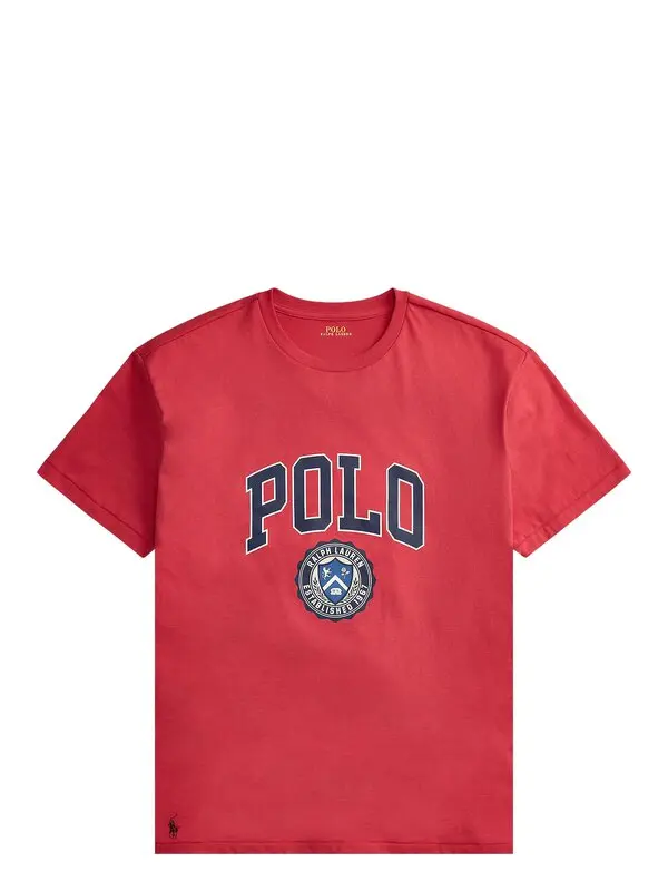 Polo Ralph Lauren Short-sleeve Graphic Print Jersey Knit T-shirt - Red