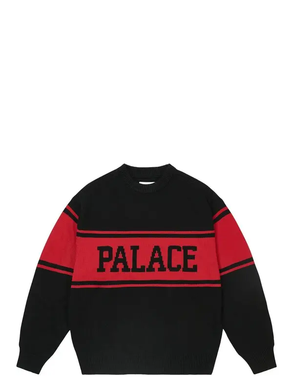 PALACE College Stripe Knit - Black