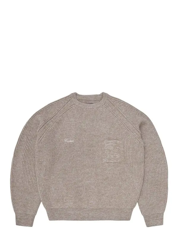 CORTEIZ Script Pocket Knit Sweater - Tan