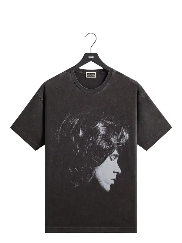 Kith Records For The Doors Morrison Logo Graphic T-shirt - Black
