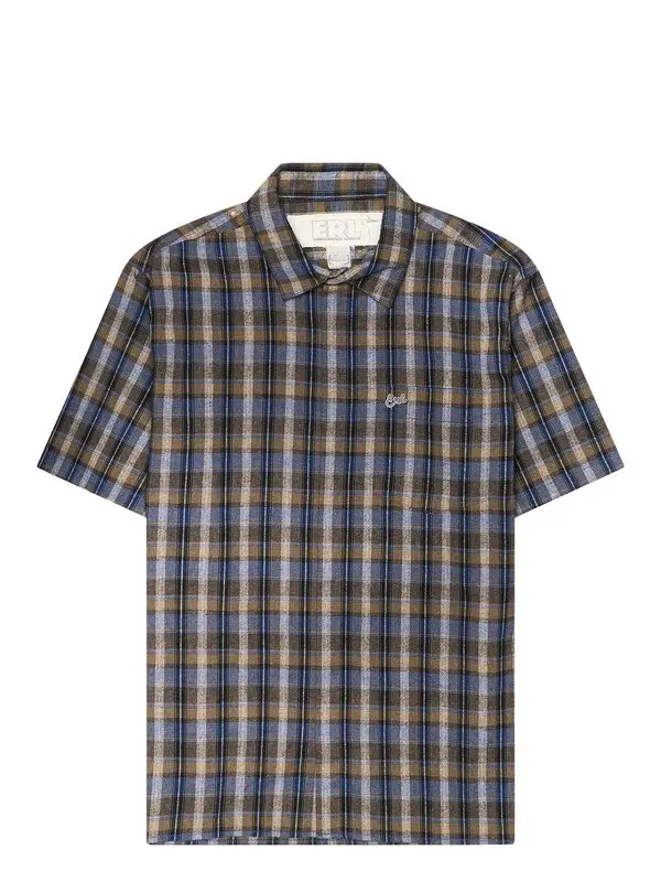ERL Check Woven Shirt - Grey