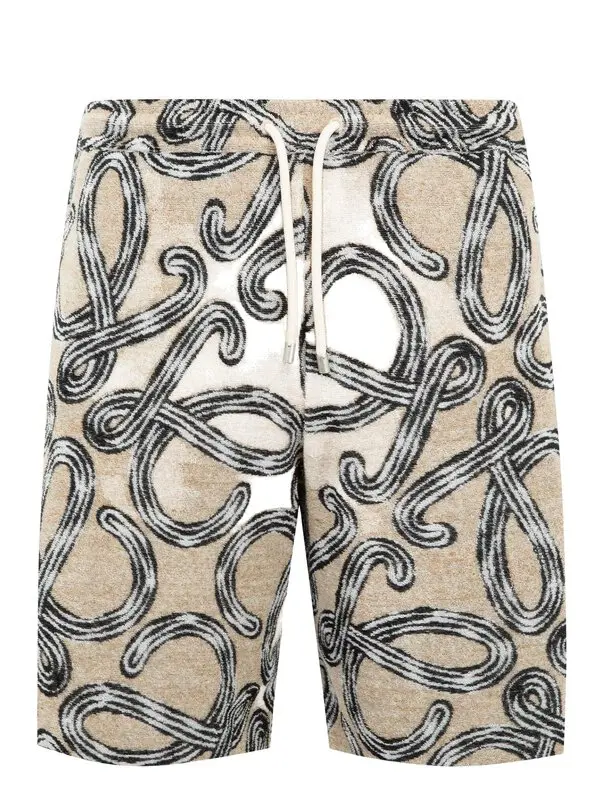 Loewe Printed Shorts - Tan