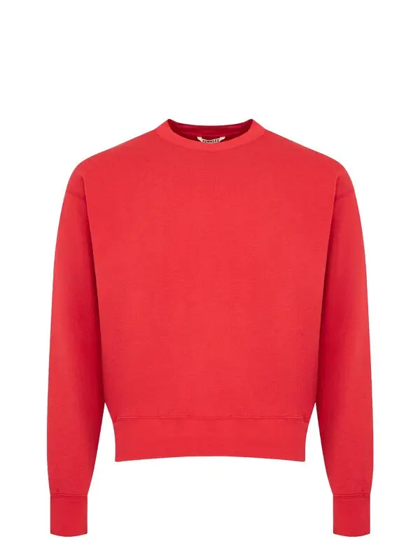 Auralee High Twist Light Sweatshirt - Red