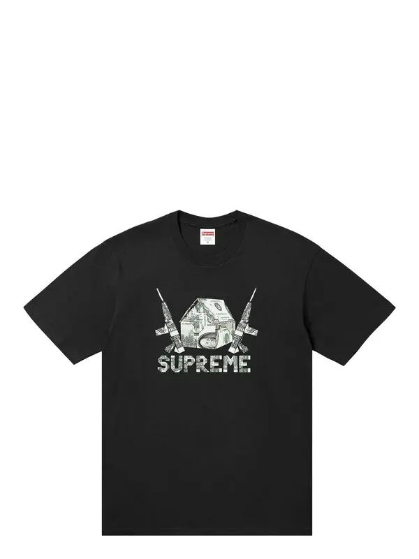 Supreme Graphic Print T-shirt - Black