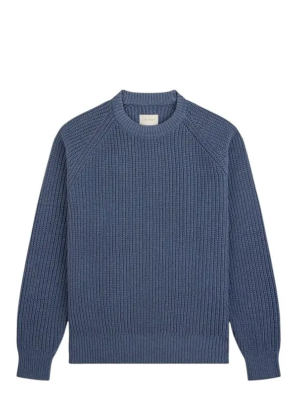 Aimé Leon Dore Knit Denim Crewneck Sweater - Blue