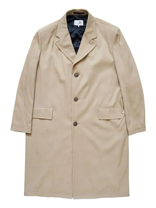 MAISON MARGIELA Viscose Fluid Trench Coat - Cream
