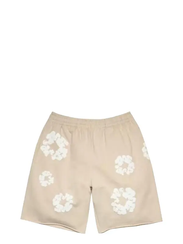 DENIM TEARS Cotton Wreath Sweatshorts - Cream