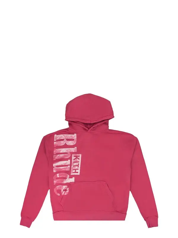 Rhude X Kith Graphic Hoodie - Pink