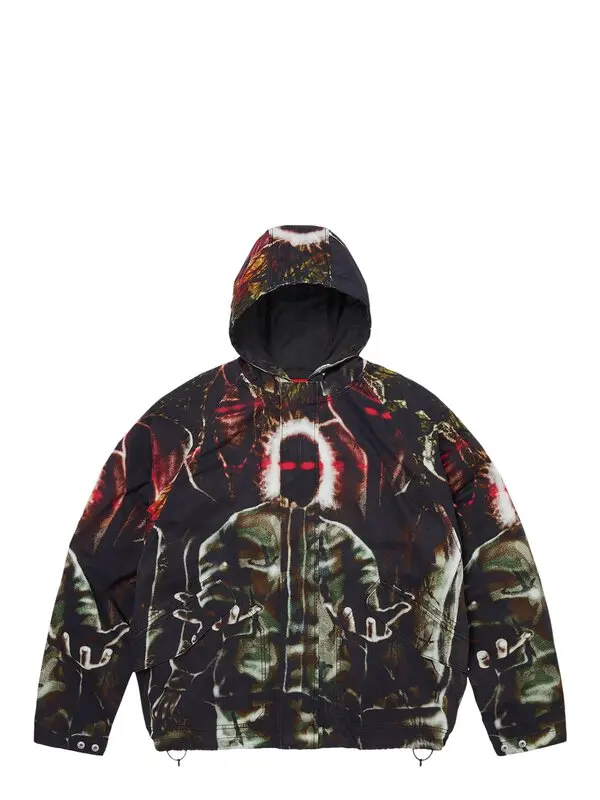 Supreme Hooded Raglan Jacket - Multicolor