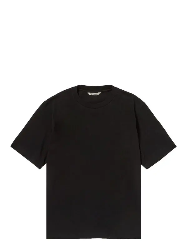 Auralee High Gauge Cotton Jersey T-shirt - Black