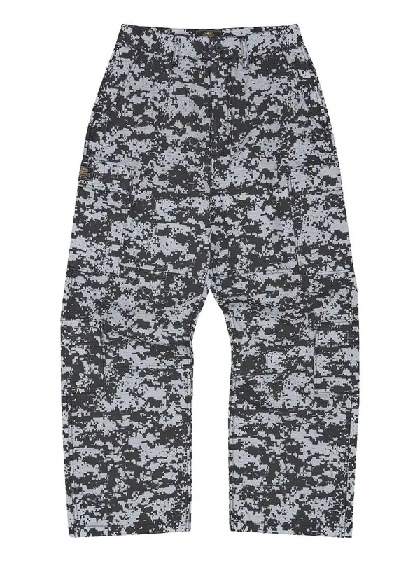 CORTEIZ Guerillaz Cargo Pant Reflective Camo - Black