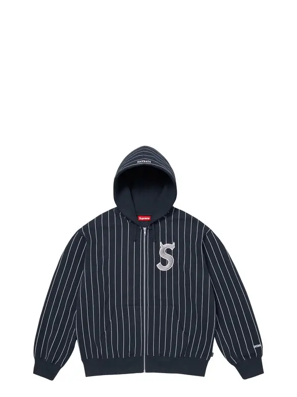 Supreme Devil's Logo Zip Up Hooded Sweatshirt - Black