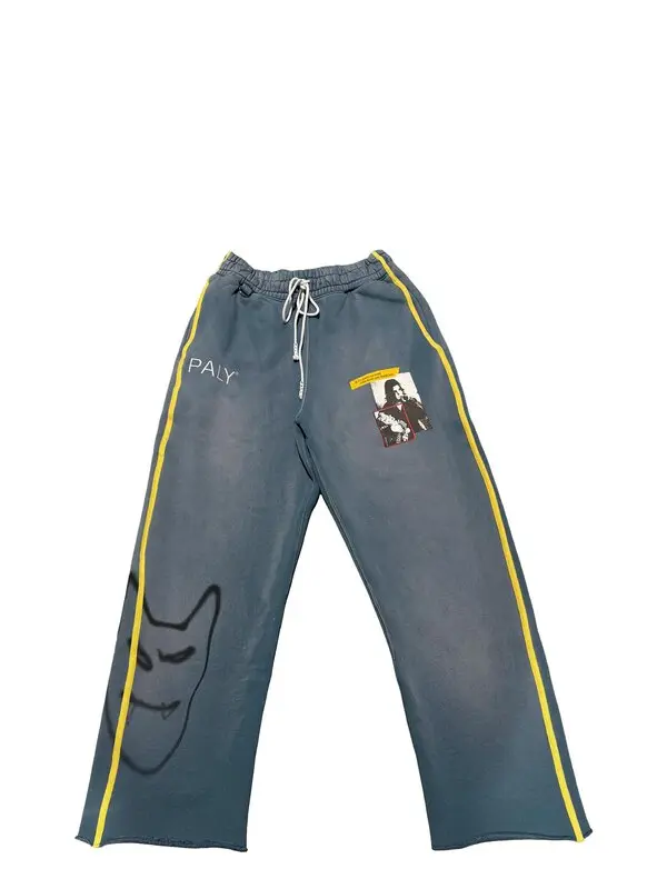 PALY HOLLYWOOD Streetwise Airbrush Sweatpant - Teal