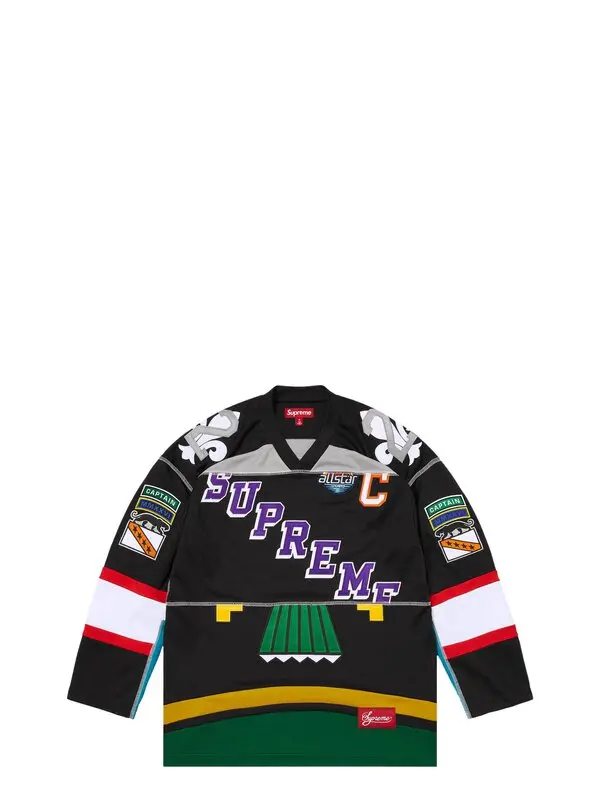 Supreme Paneled Hockey Jersey - Black