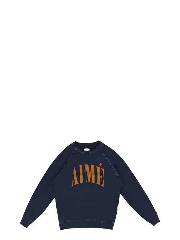 Aimé Leon Dore Logo Crewneck Sweatshirt - Blue