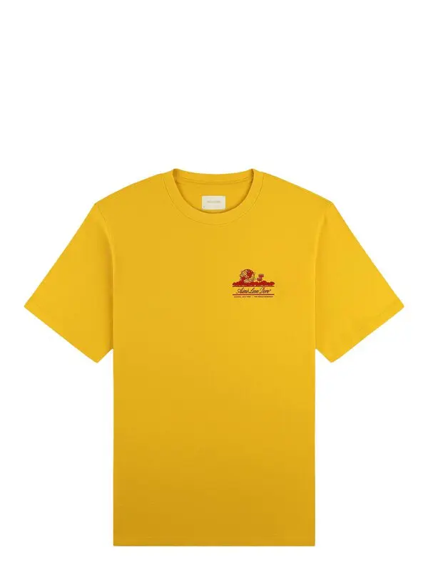 Aimé Leon Dore Sun Faded Unisphere Tee - Yellow