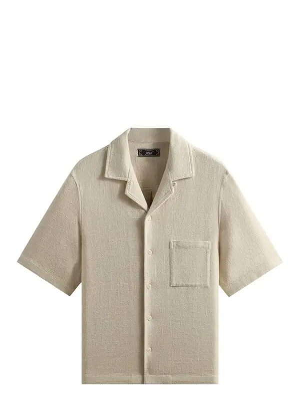 Kith Soft Woven Cropped Beckham Shirt - Tan