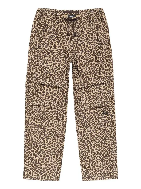 StÜssy Nyco Surplus Pant Leopard Print - Yellow