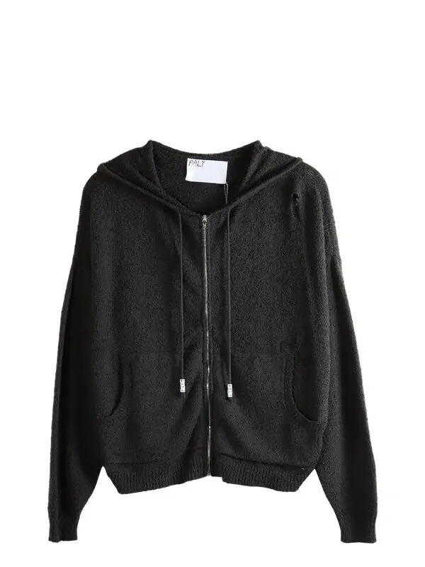 PALY HOLLYWOOD Casentino Knitted Hoodie - Black