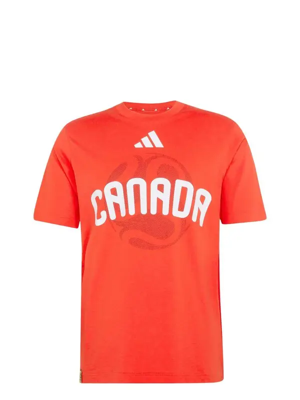 Adidas Fifa World Cup 2026 Canada Graphic T-shirt - Red