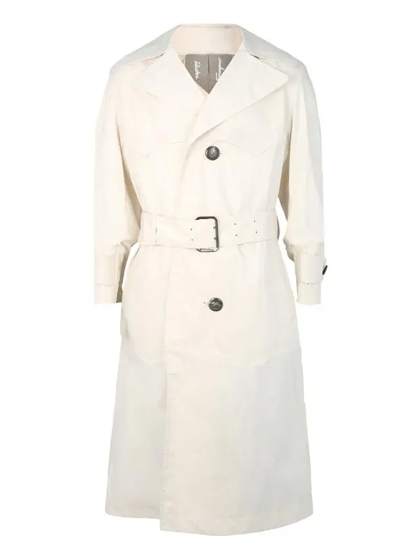 FERRAGAMO Cotton Trench Coat - White