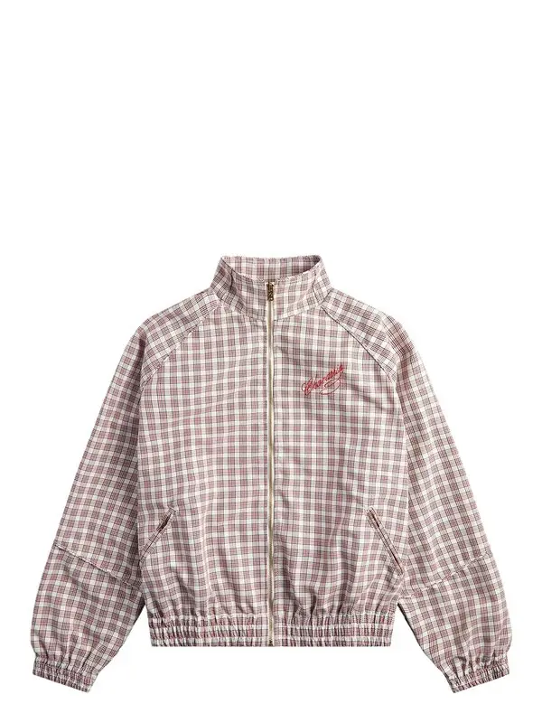 WILLY CHAVARRIA Ruff Rider Track Jacket Plaid - Red