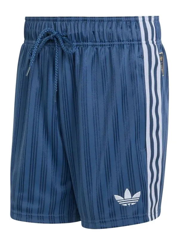 Adidas Italy Originals Striped Shorts - Blue