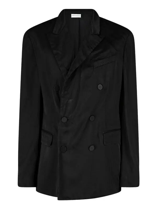 Dries Van Noten M.w. Double-breasted Jacket - Black