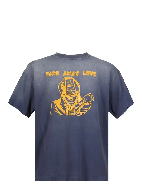 SAINT MXXXXXX X Bape Graphic T-shirt - Blue