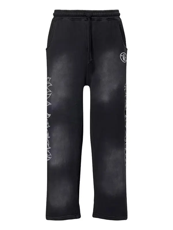 HELLSTAR Stars Graffiti Sweatpants - Black