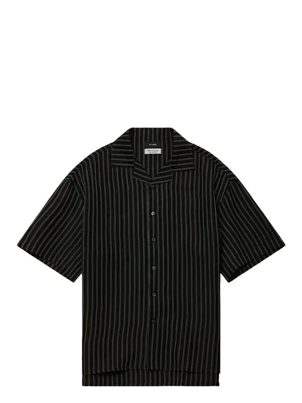 WILLY CHAVARRIA Short Sleeve Camp Collar Shirt - Black