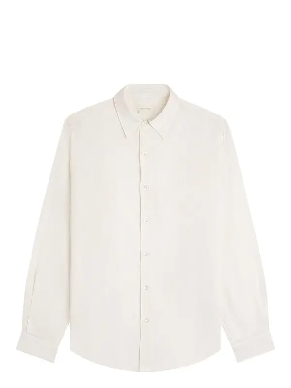 Aimé Leon Dore Long-sleeve Linen Shirt - Cream