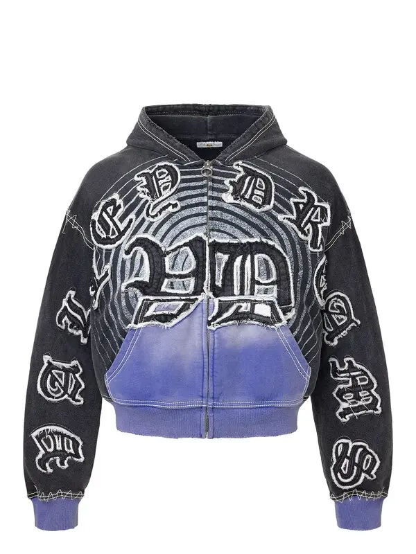 VALE FOREVER Hypnotiq Zip-up Hoodie - Black