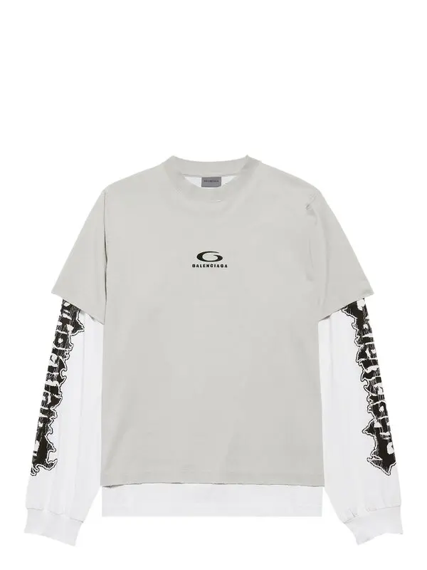 Balenciaga Double Layer T-shirt - Grey