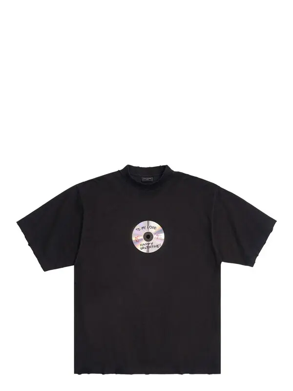 Balenciaga Valentines Cd T-shirt - Black