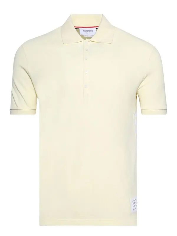Thom Browne Short Sleeve Polo - Yellow