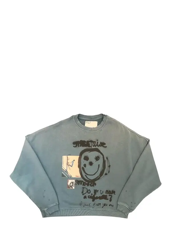 PALY HOLLYWOOD Streetwise Crew Neck Sweatshirt - Blue