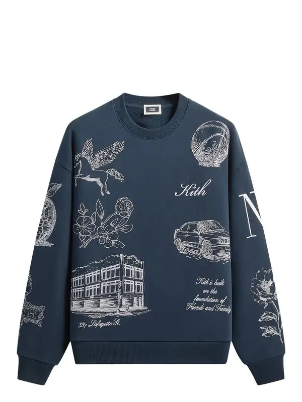 Kith New York To The World Nelson Crewneck - Black