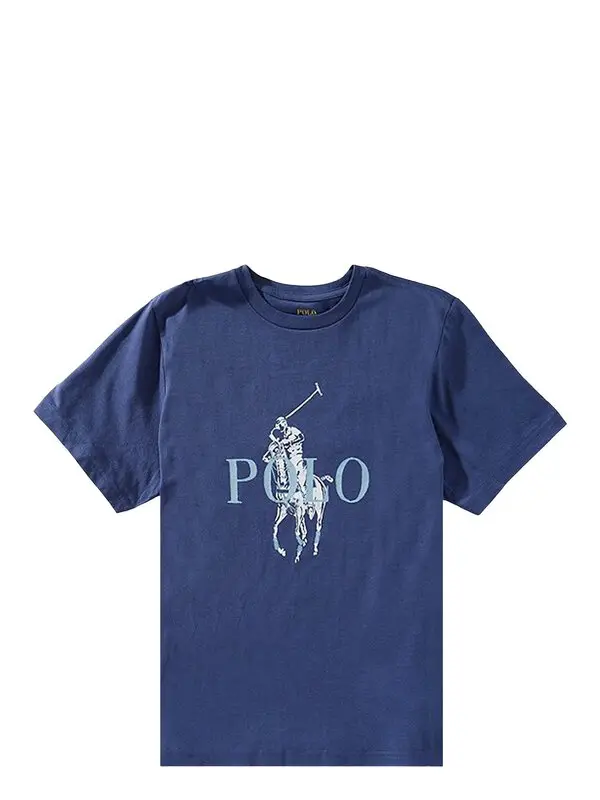 Polo Ralph Lauren Jersey Knit T-shirt With Graphic Print - Blue