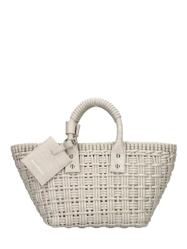 Balenciaga Bistro Xs Basket Top Handle Bag - White