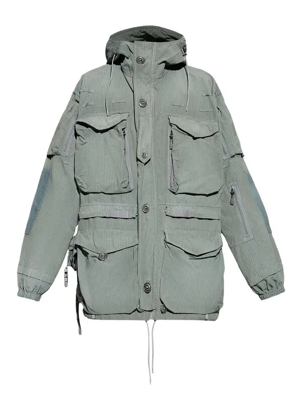 MAISON MARGIELA Cargo Pocket Ripstop Coat - Green