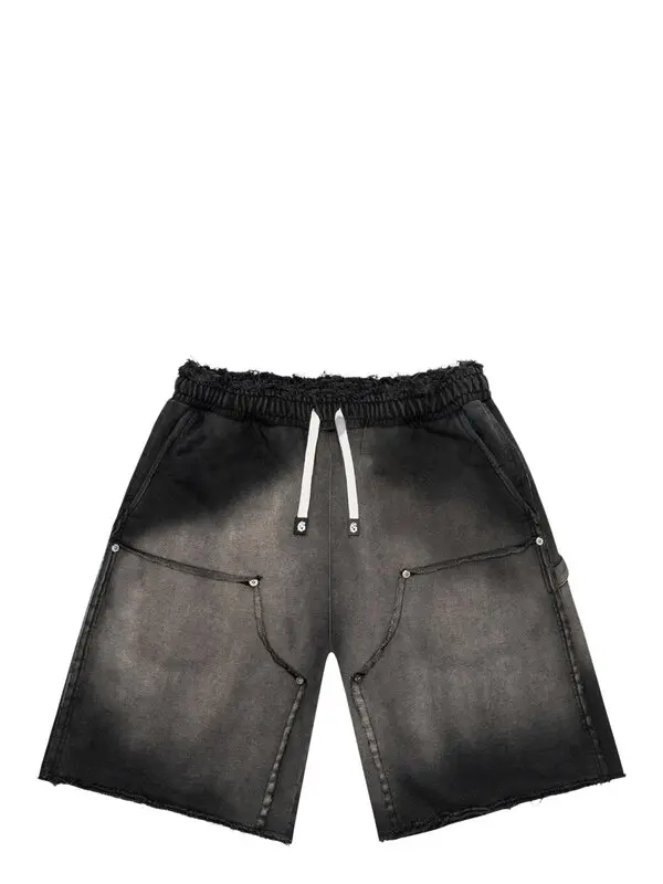 GODSPEED Carpenter Distressed Shorts Sun Fade - Black