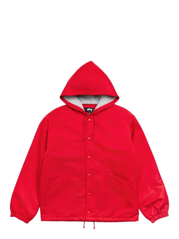 StÜssy Hooded Coaches Jacket - Red