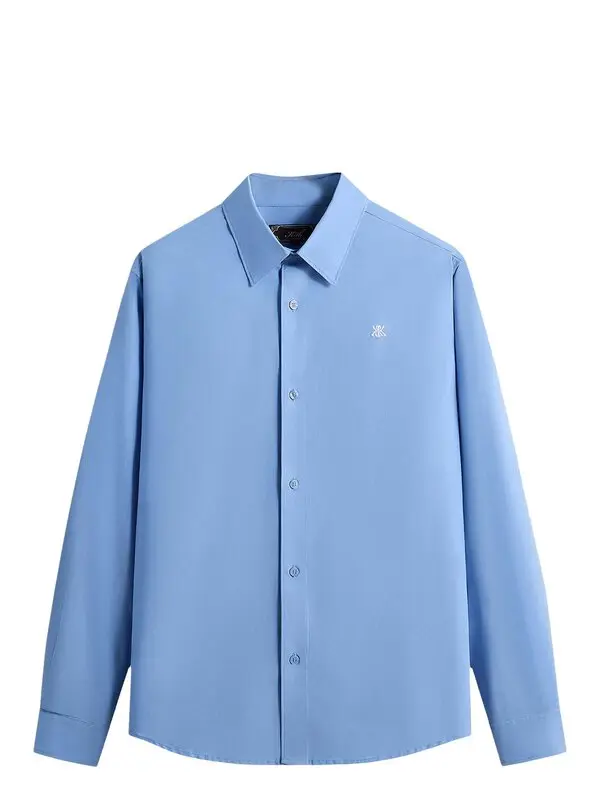 Kith Poplin Georgie Shirt Millstream - Blue
